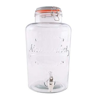 Point-Virgule Limonadenspender mit Zapfhahn, getr&auml;nkespender aus Glas, rund 8L, Durchsichtig