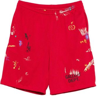 Gallery Dept. X Josu&eacute; Thomas Paint-splatter Track Shorts
