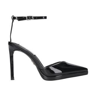 Steve Madden Riemchensandalen aus Lackleder mit Schnalle - - Shoes - Damen - Schwarzk - 40 EU
