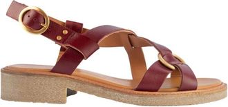 Maison Toufet Femme, Chaussures, Rouge, Taille: 38 EU Sandale Ma&eacute;