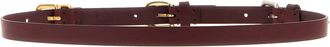 Etro Triple Buckle Leather Belt - Burgundy