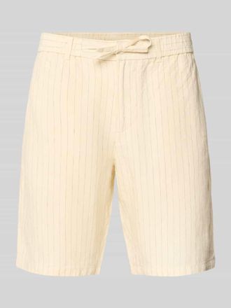 GANT Straight Fit Leinenshorts mit Ges&auml;&szlig;taschen