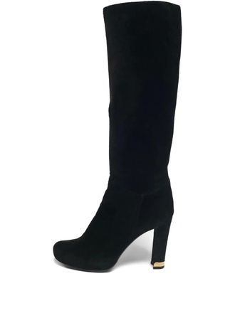 Louis Vuitton bottes en daim - Noir