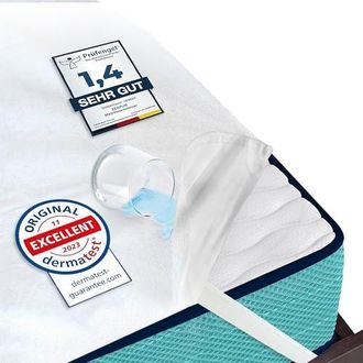 ZenPur Matratzenschoner Baumwolle Atmungsaktiv Matratzenschoner Wasserdicht Standard 100 by Oeko-TEX Nässeschutz 160x200 Inkontinenzunterlage Waschbare wasse