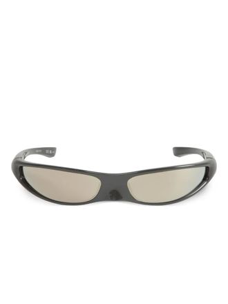 Balenciaga lunettes de soleil Blade à monture rectangulaire - Noir
