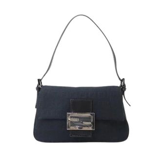 Fendi Pre-owned Zucchino Baguette Bag - - Pre-owned - Damen - Schwarzk - ONE SIZE