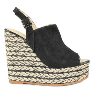 Espadrilles Wedges - - Shoes - Damen - Schwarzk - 36 EU