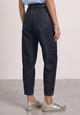 Street One Loose-fit-Jeans STREET ONE, Damen, Gr. 26, L&auml;nge 28, rinse blau washed, Jeans, 79% Baumwolle, 15% Polyester, 4% Elastomultiester, 2% Elasthan, unifarb
