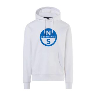North Sails Bio-Baumwoll-Hoodie mit gro&szlig;em Logo - - Sweatshirts & Hoodies - Herren - Wei&szlig; - XL