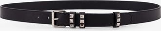 Valentino Garavani Flaneuse leather belt with iconic studs - VALENTINO GARAVANI - gender_Man