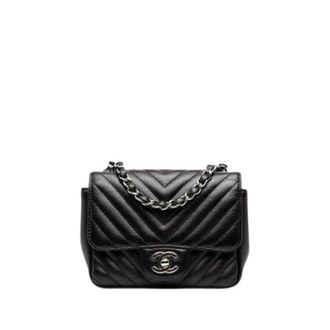 Chanel Pre-owned Mini Chevron Classic Flap - - Pre-owned - Damen - Schwarzk - ONE SIZE