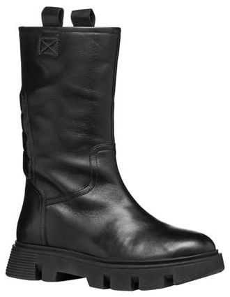 Geox Femme D Vilde E Bottes Tendance, Noir, 38 EU