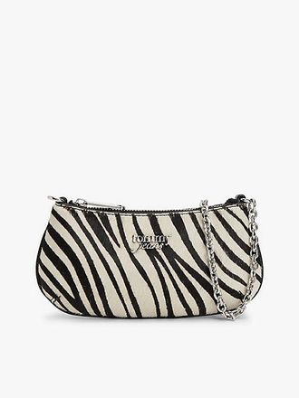 Tommy Hilfiger Portefeuille &agrave; imprim&eacute; z&egrave;bre, cha&icirc;ne et logo