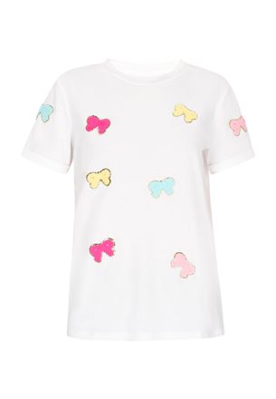 Mymo T-Shirt Frauen Wei&szlig;