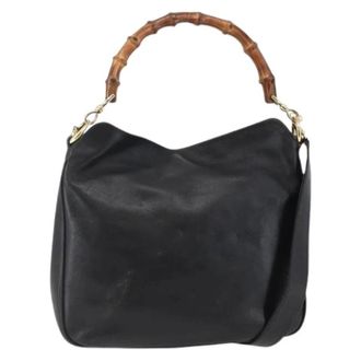 Gucci Pre-owned Vintage Lederhandtasche - - Pre-owned - Damen - Schwarzk - ONE SIZE