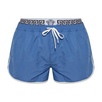 Versace Homme, Maillots de bain, Bleu, Taille: 3XL Short de bain &agrave; double ceinture