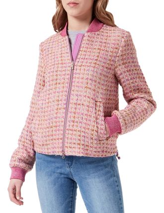 Geox Womens W KENCY Jacket, Violet Multicolor, 44