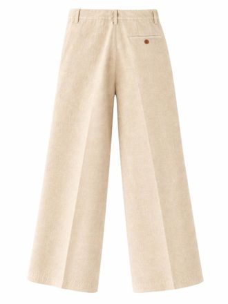 Aspesi Cotton-Linen Blend Trousers - Beige
