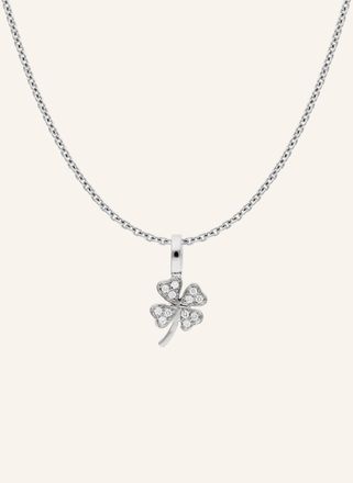 Cada Cada Kette Tiny Lucky Clover silber