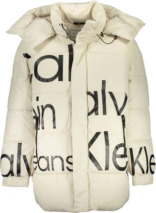 Calvin Klein Homme, Manteaux, Beige, Taille: M Bold Disrupted Logo Jacket