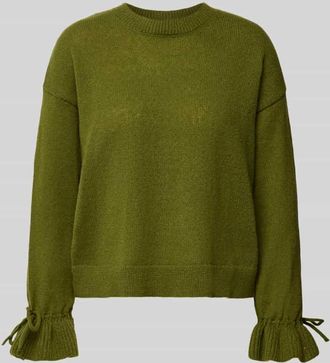 Pieces Pullover mit gerafften &Auml;rmeln