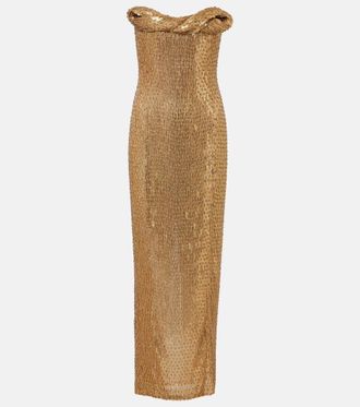 Rachel Gilbert Robe longue Rosalie &agrave; ornements