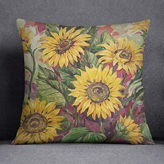 Bonamaison Le Jardin du Lin Kissenhüllen, Cotton, Mehrfarbig, 45x45