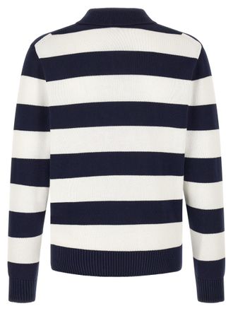 Lacoste Striped Cotton Polo - White