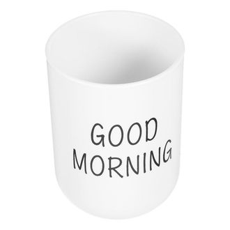 NUOBESTY TOKIDNY Minimalist Wei&szlig;er Kunststoff zahnputzbecher mit Matter Oberfl&auml;che Multifunktional als Zahnb&uuml;rsten Make up pinselhalter Wiederverwendbar f&uuml;r Ba