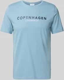Lindbergh T-Shirt mit Label-Print Modell Copenhagen
