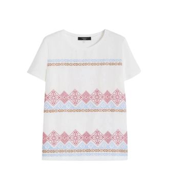 Max Mara Femme, Tops, Blanc, Taille: 38 FR T-shirt 2615941072600.003