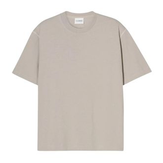 Closed Regular Fit Rundhals T-Shirt mit Logo-Stickerei - - Tops - Herren - Grau - L