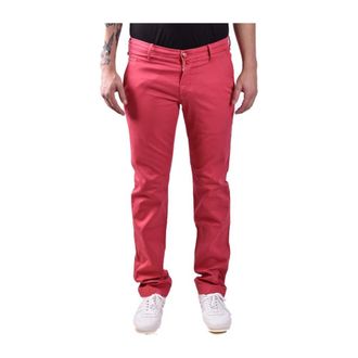 Jacob Cohen Slim-Fit Baumwollhose - - Trousers - Herren - Rot - W34