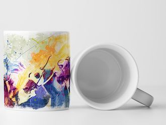 Paul Sinus Art Pferderennen I Tasse als Geschenk, Design Sinus Art