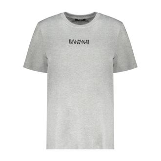 Balmain Logo T-Shirt - - Tops - Herren - Grau - XS