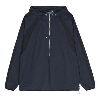RANRA Ranra, Homme, Vestes, Bleu, Taille: XL Rjupa Half-zip Sweat &agrave; capuche