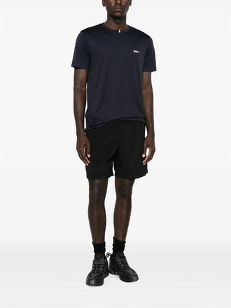 HUGO BOSS Crew-Neck Cotton T-Shirt - Blue
