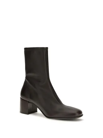 Prada Womens Stretch Nappa Leather Ankle Boots Moro