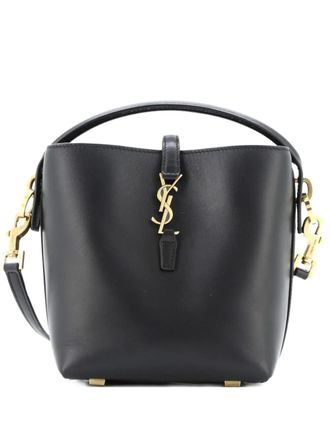 Saint Laurent Le 37 Leather Mini bucket bag - Noir