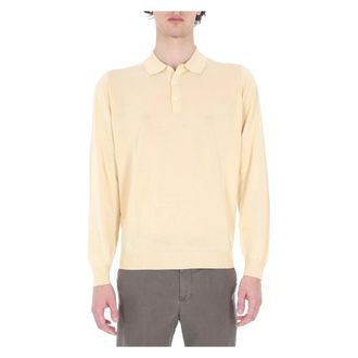 Drumohr Langarm Poloshirt - - Tops - Herren - Gelb - L