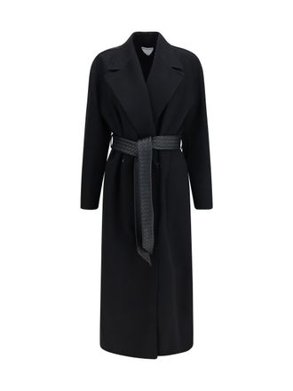 Bottega Veneta Merino Wool and Cashmere Coat - Black