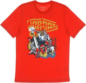 Nike Jordan DNA Gfx Crew T-Shirt - - Sport - Herren - Rot - L