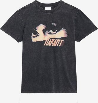 Isabel Marant T-shirt Zoeline - Femme - Noir D&eacute;lav&eacute; - Taille XS - Marant &Eacute;toile