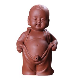 FOMIYES Buddha Dekoration Zen M&ouml;nch Figur f&uuml;r Teezeremonie und Innenraum als Dekoratives Teehaus Zubeh&ouml;r