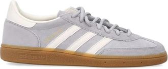 adidas Low-Top Sneaker - Vintage-Inspired Grey Suede Sneakers With Signatur - Gr. 10_5 - in Wei&szlig; - f&uuml;r Damen