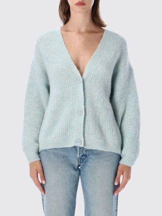 American Vintage Cardigan coupe d&eacute;contract&eacute;e en m&eacute;lange dalpaga et de laine &agrave; col V