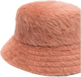 Kangol K3477 Angora Modacrylic Bucket Hat - Brown