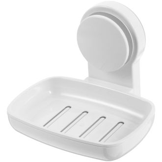 FOMIYES Wandmontierte Selbstklebende Seifenablage aus Kunststoff Doppellagiger Seifenhalter f&uuml;r Badezimmer und K&uuml;che Abtropfend ohne Bohren Wandh&auml;ngend