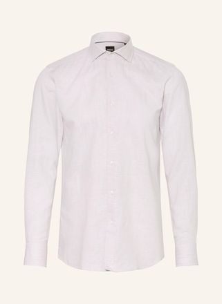 HUGO BOSS Hemd Hank Slim Fit Mit Leinen beige