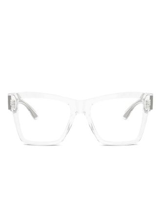Dolce & Gabbana Eyewear lunettes de vue à monture papillon - Blanc
